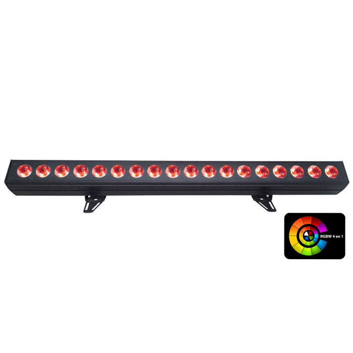 BARRE LED 18x15W - Barre à Led 18x15W QUAD RGBW