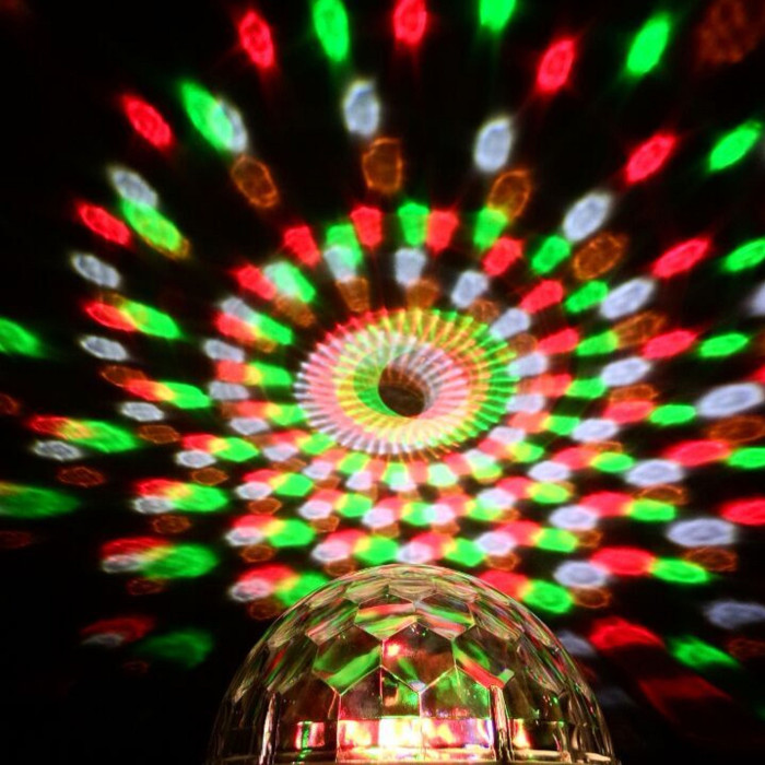 SPHERO MAGIK LED MK2 BLACK - Demie Sphère à Led 6x3W RGBWAP - Finition Noir