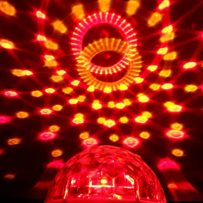 SPHERO MAGIK LED MK2 BLACK - Demie Sphère à Led 6x3W RGBWAP - Finition Noir