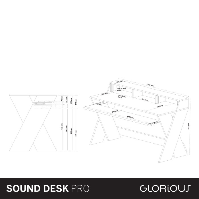 SOUND DESK PRO - Sound Desk Pro Finition Walnut