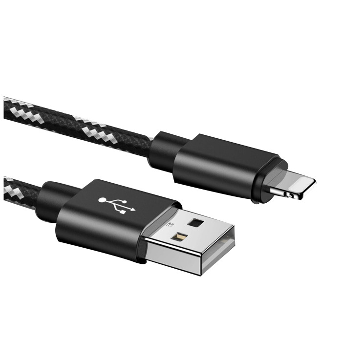 PACK 3 LIGHTING-USB BL - Pack de 3 Câbles Lightning USB 1m-2m-3m BL