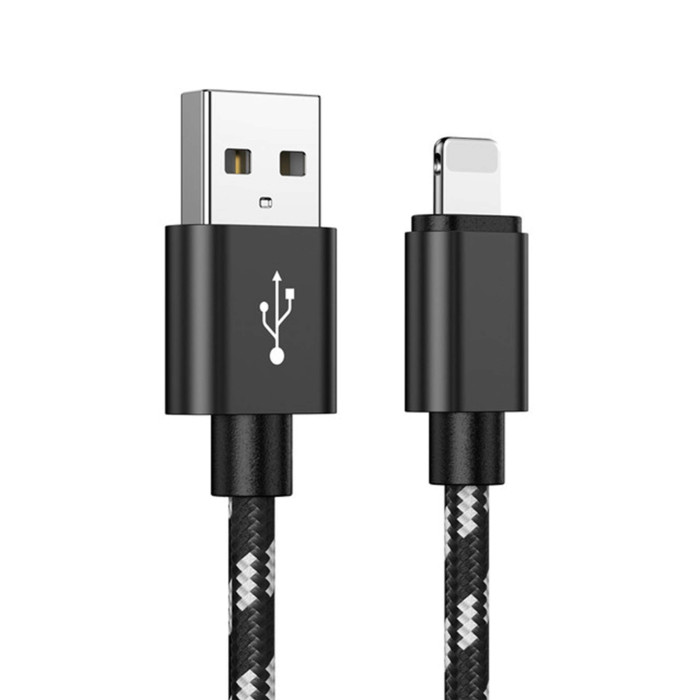 PACK 3 LIGHTING-USB BL - Pack de 3 Câbles Lightning USB 1m-2m-3m BL