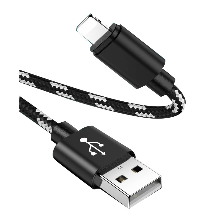 PACK 3 LIGHTING-USB BL - Pack de 3 Câbles Lightning USB 1m-2m-3m BL