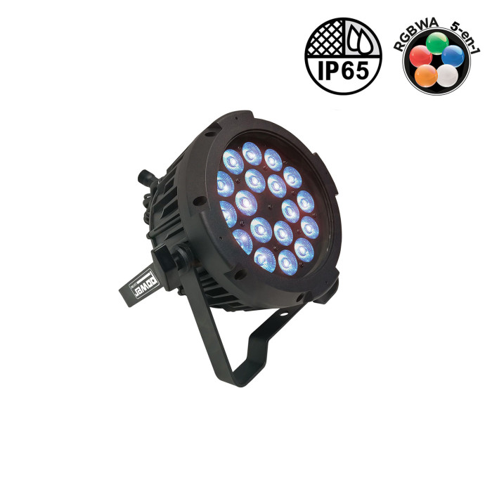 PAR SLIM 18x10W IP65 PENTA40 - Par Slim 18 Leds De 10W 5-en-1 (Angle 40°)