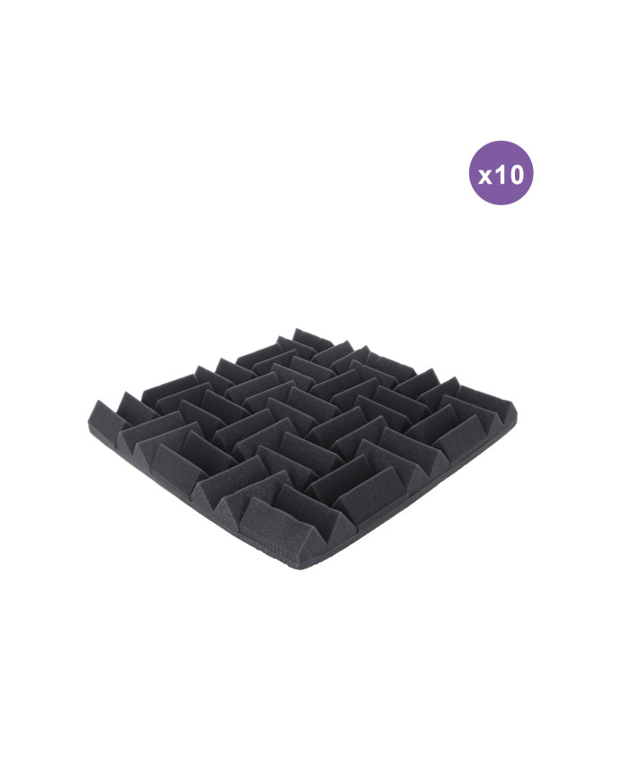 FOAM 350 ADHESIVE - Mousse Acoustique Avec Adhesif - Pack 10 Pièces