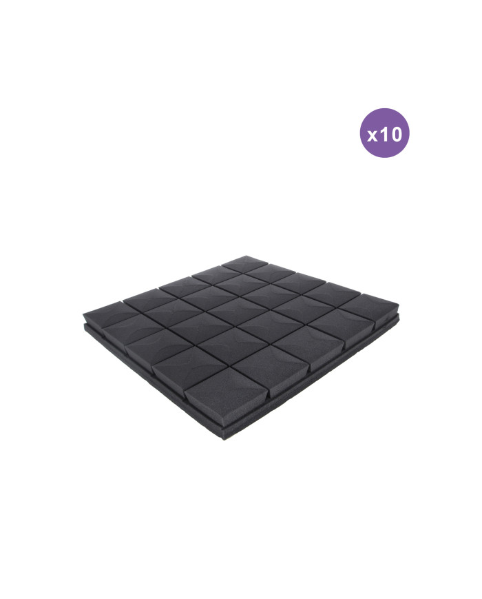 FOAM 250 ADHESIVE - Mousse Acoustique Avec Adhesif - Pack 10 Pièces