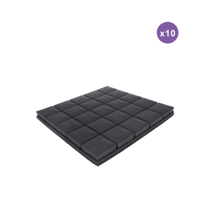 FOAM 250 ADHESIVE - Mousse Acoustique Avec Adhesif - Pack 10 Pièces