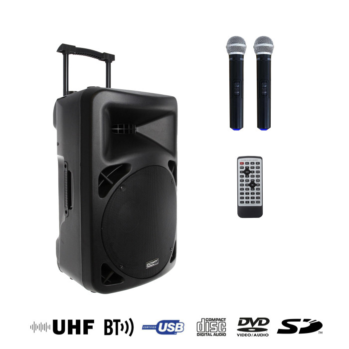 BE 9515 V2 - Sono Portable Lecteur CD MP3/SD/USB/DIVX/Bluetooth + 2 ...