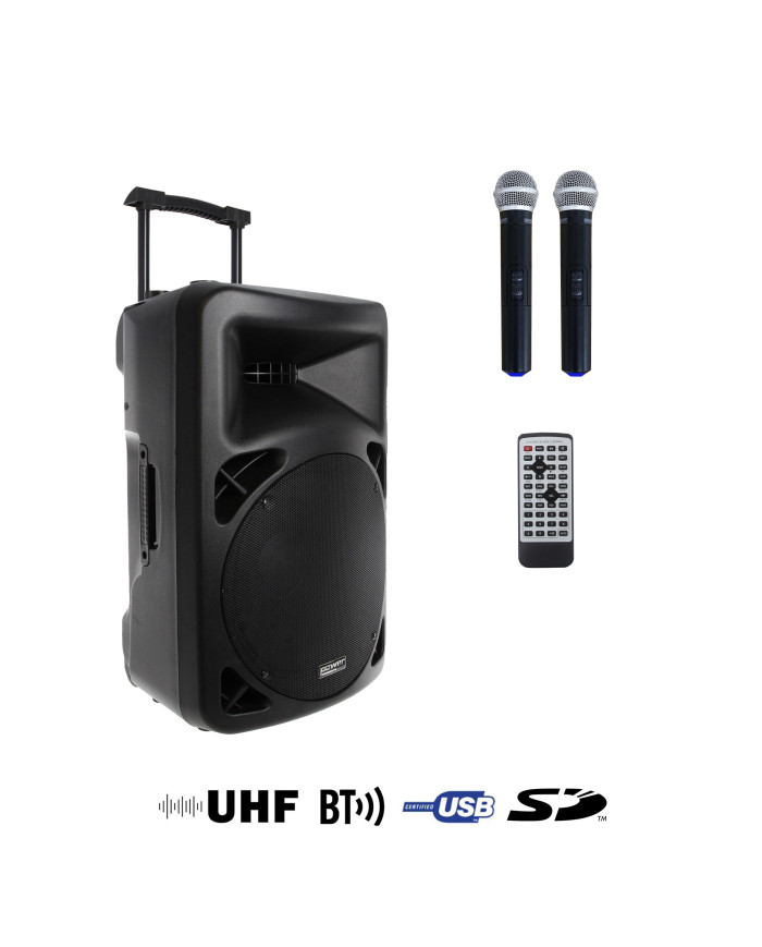 BE 9700 MEDIA V2 - Sono Portable Lecteur SD/USB/Bluetooth + 2 Micros ...