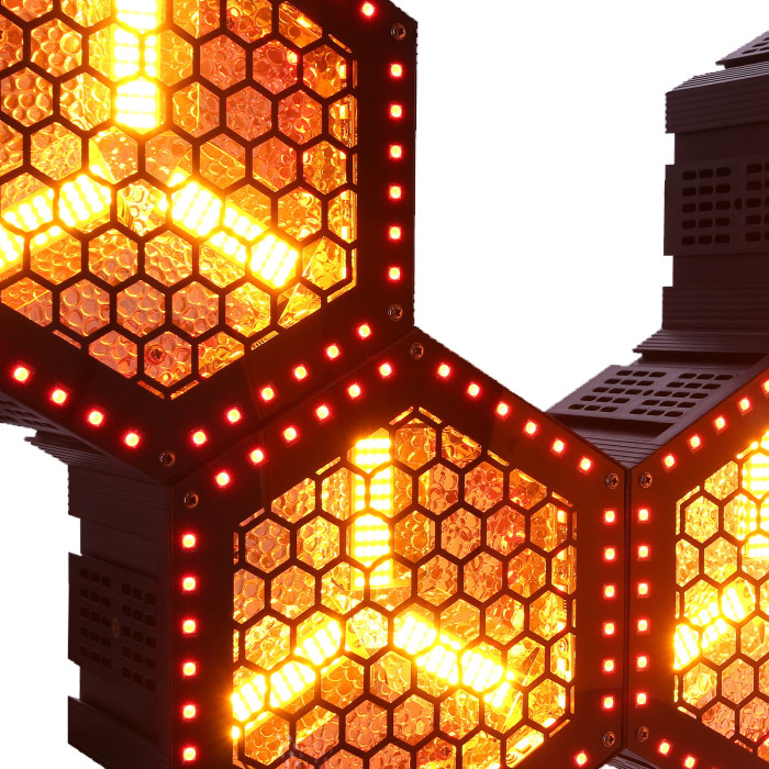 PAR 2BEE - Pack 2 Projecteurs Retro Led 3x50W COB + 36 Led RGB
