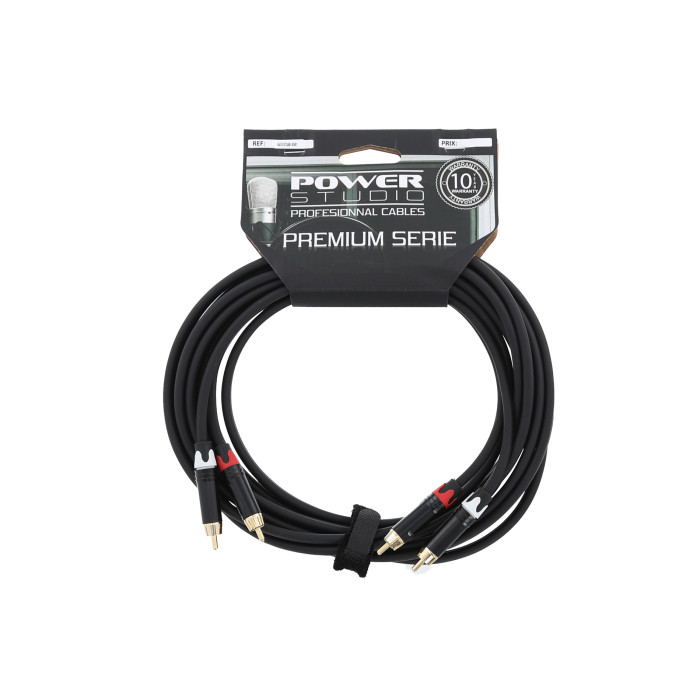 AUDIOCAB 4041 - Câble 5m - 2 RCA Mâle et 2 RCA Mâle