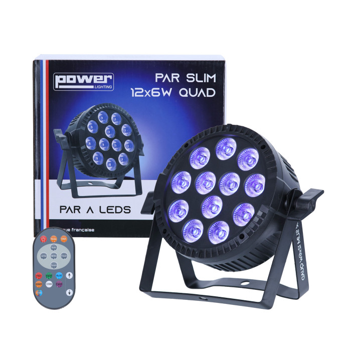 PAR SLIM 12x6W QUAD - Par Slim 12 Leds De 6W 4-en-1