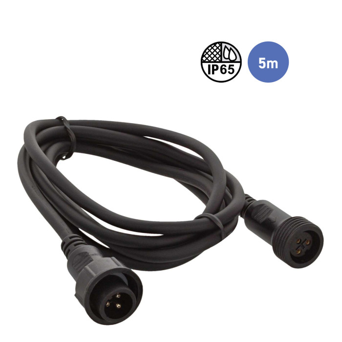 CABLE IP DMX 5M IN/OUT - Câble 5m - IP DMX Mâle - IP DMX Femelle ...