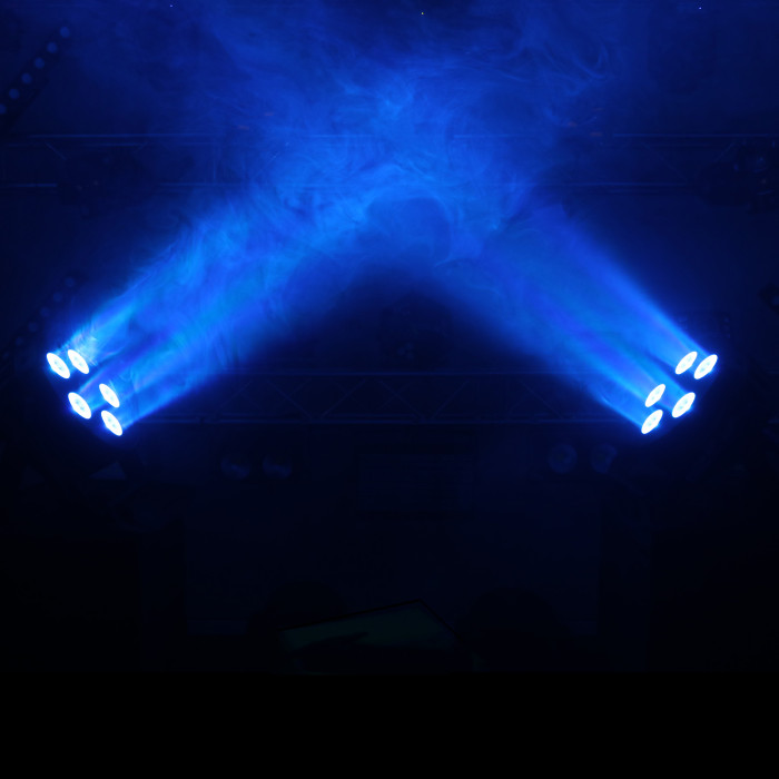 XPRO PAR 5x10W QUAD - Par Slim 5 Leds de 10W 4-en-1