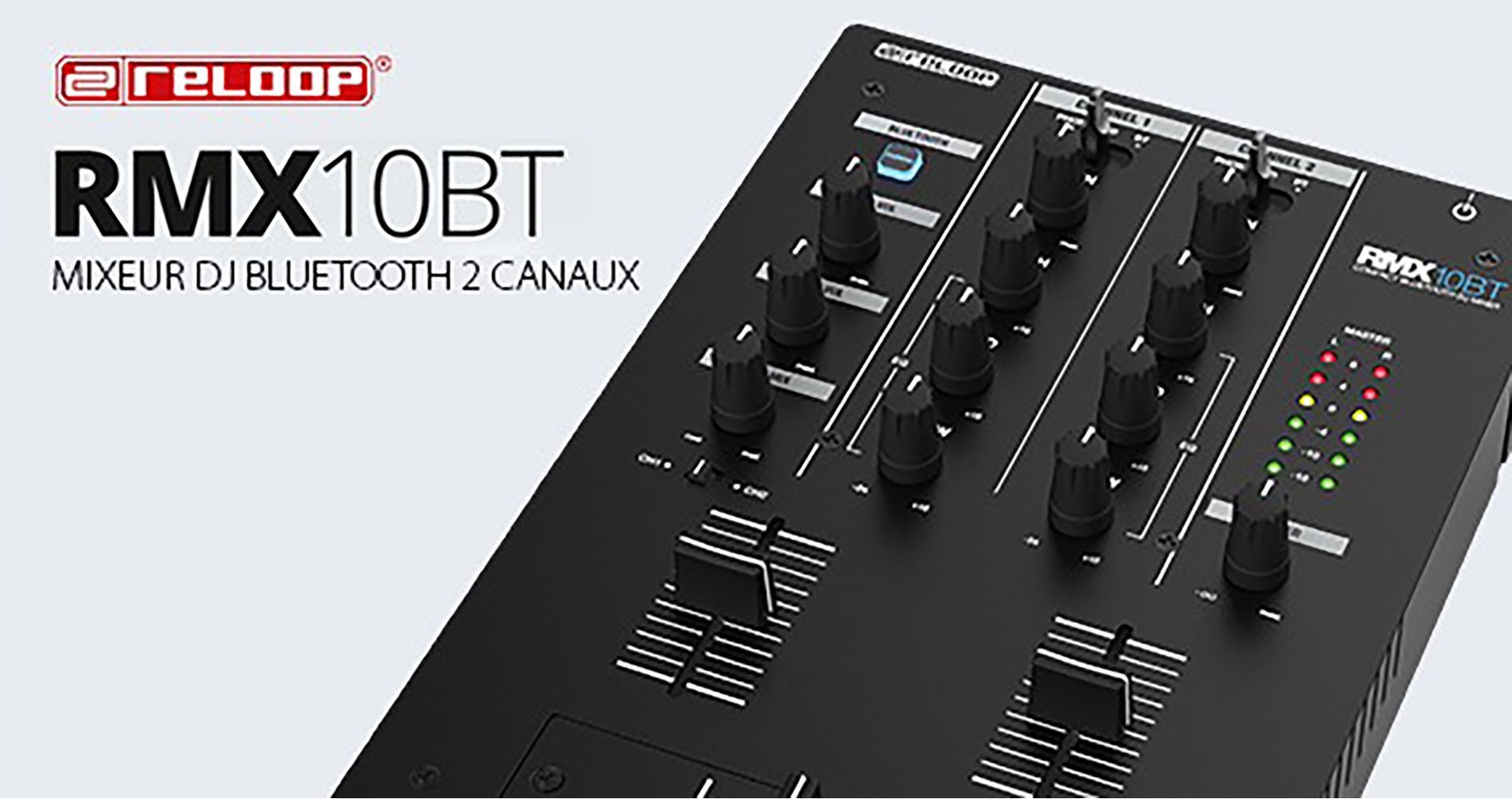Le mixer DJ RMX-10 BT de Reloop DJ est bientôt disponible.